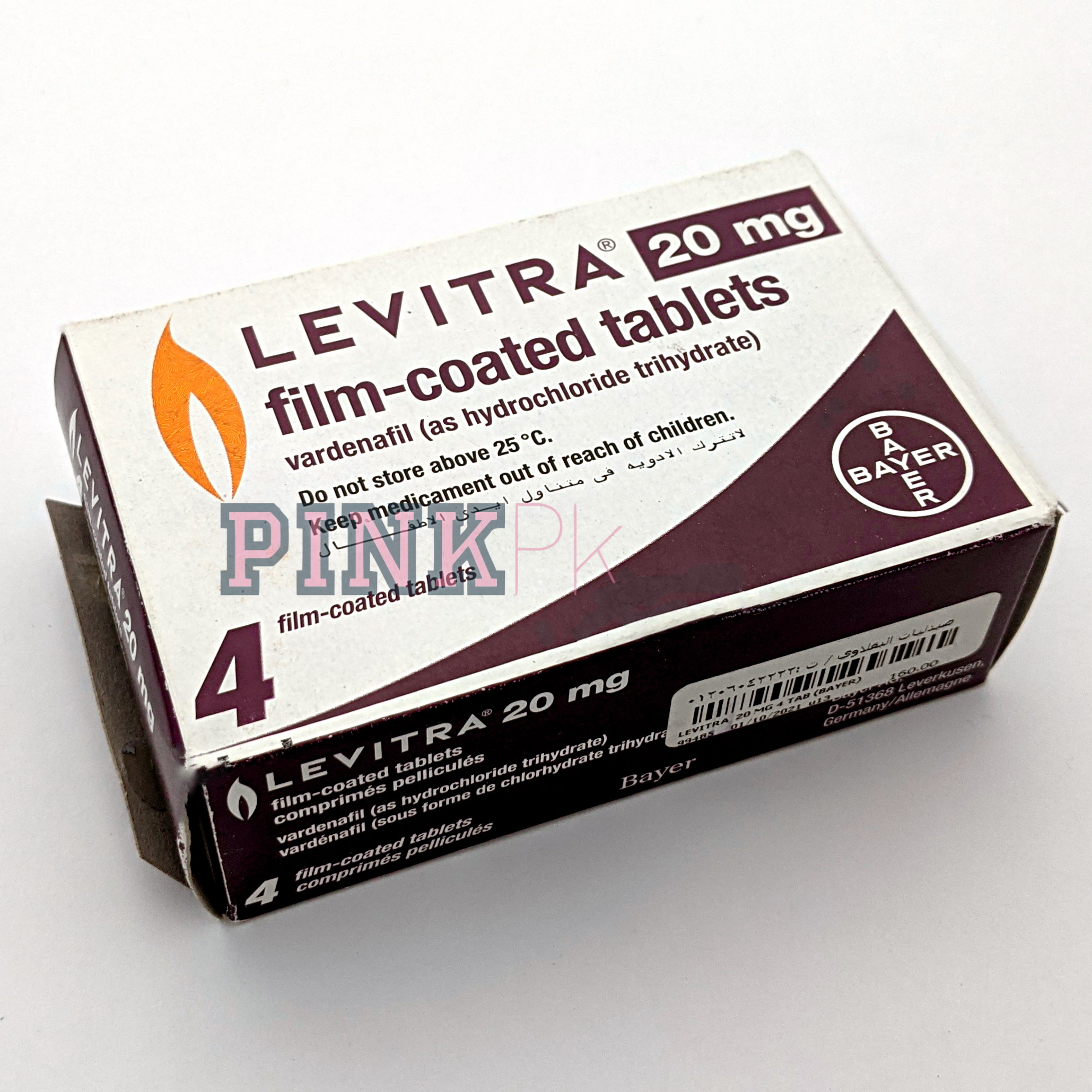 Levitra 20mg, Original, Egypt, (Vardenafil) | Pakistan's